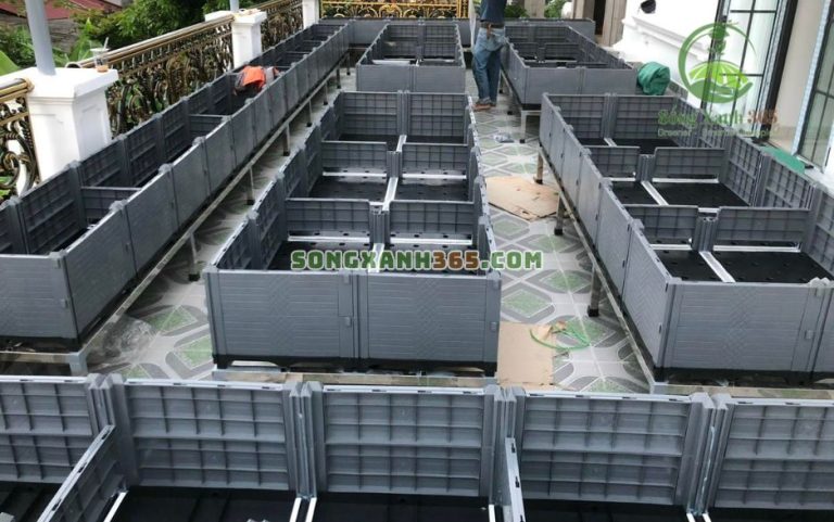 Chậu ghép trồng rau thông minh HDPE